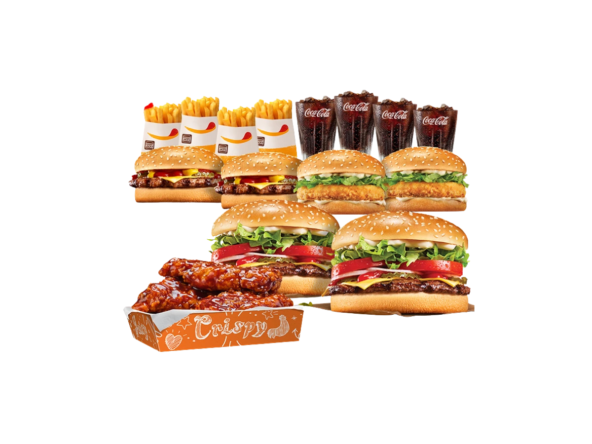 Hungry Jack's Box & Shared Meals Menu